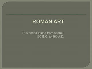 Greek and Roman Art | PPTX