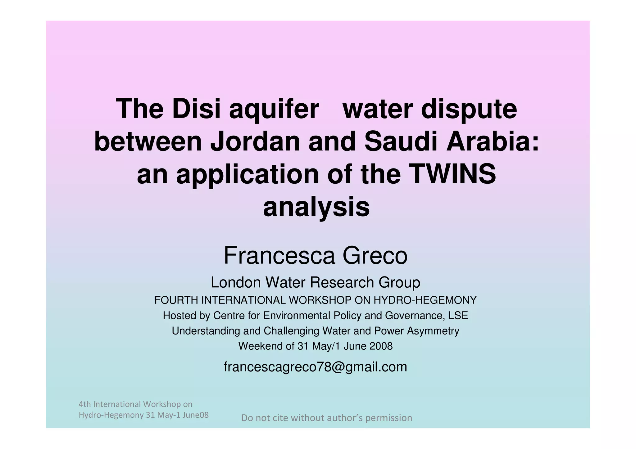 Greco twins disi analysis 1997-2003 | PDF