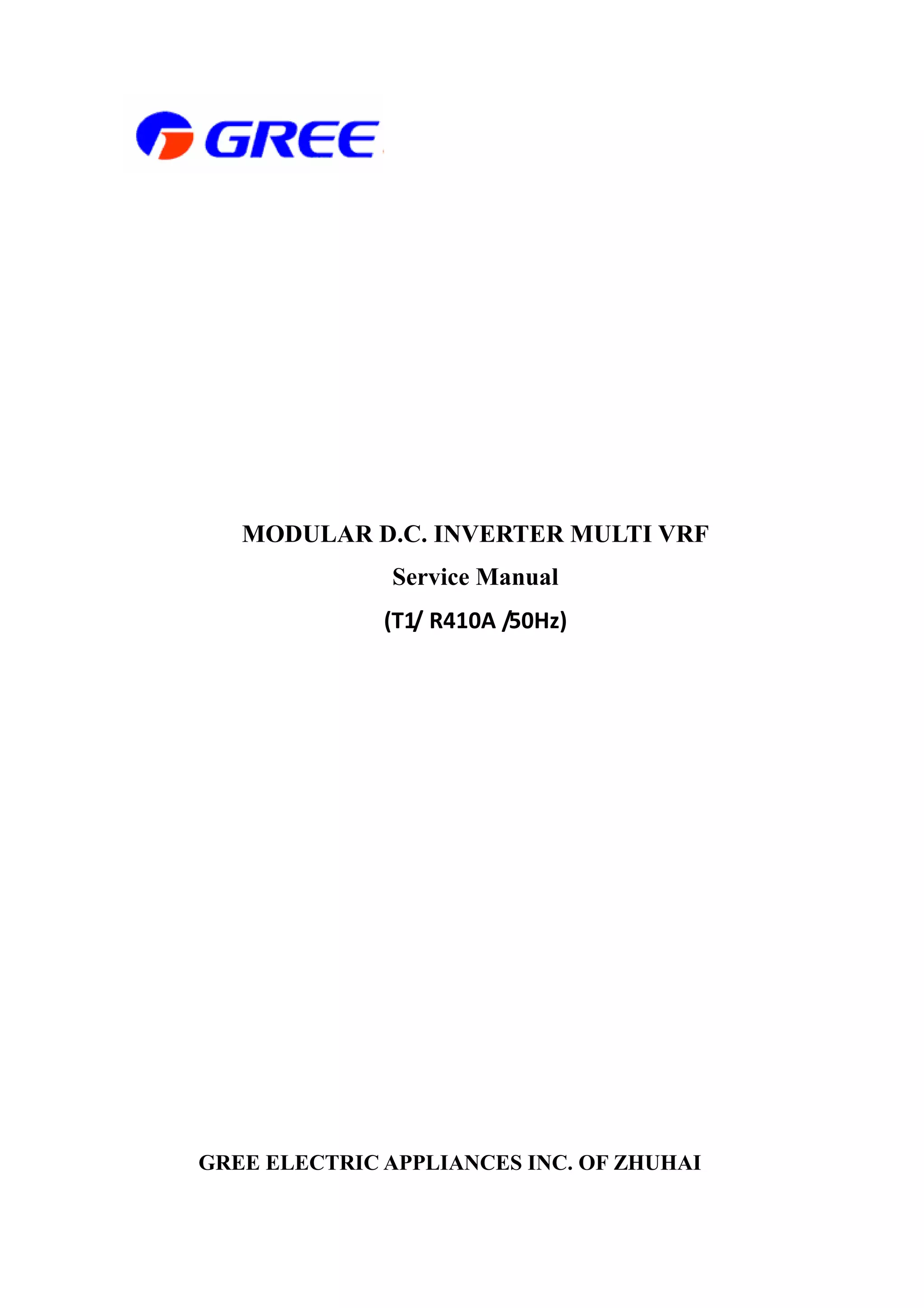 Gree unidades modulares inverter | PDF