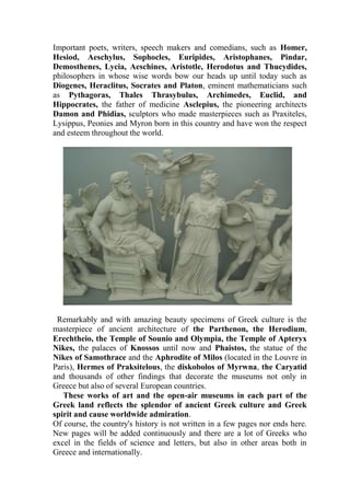 A brief of Greek history | DOC