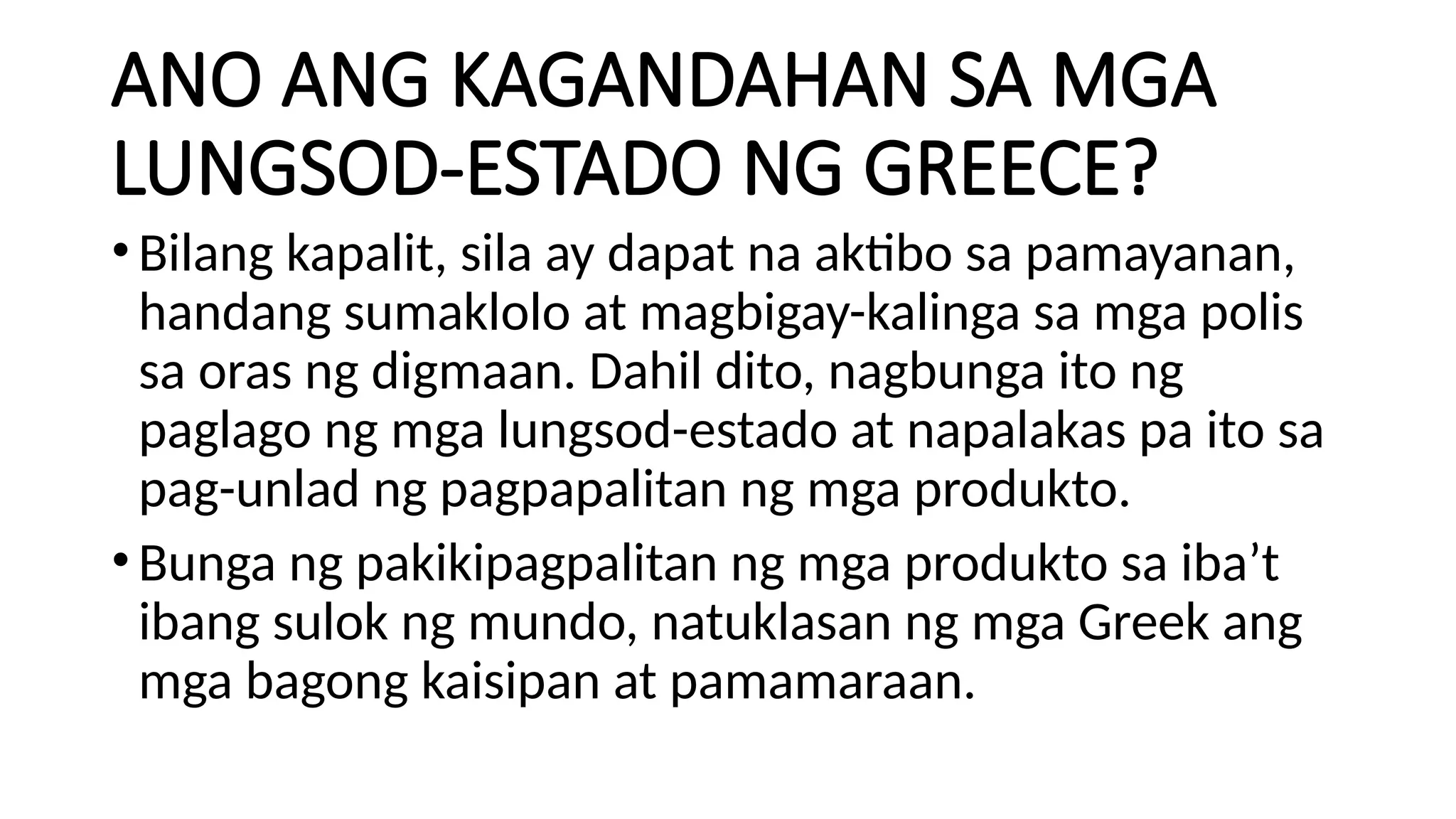 Gresya: Ang mga Lungsod-estado ng Sparta at Athens | PPTX