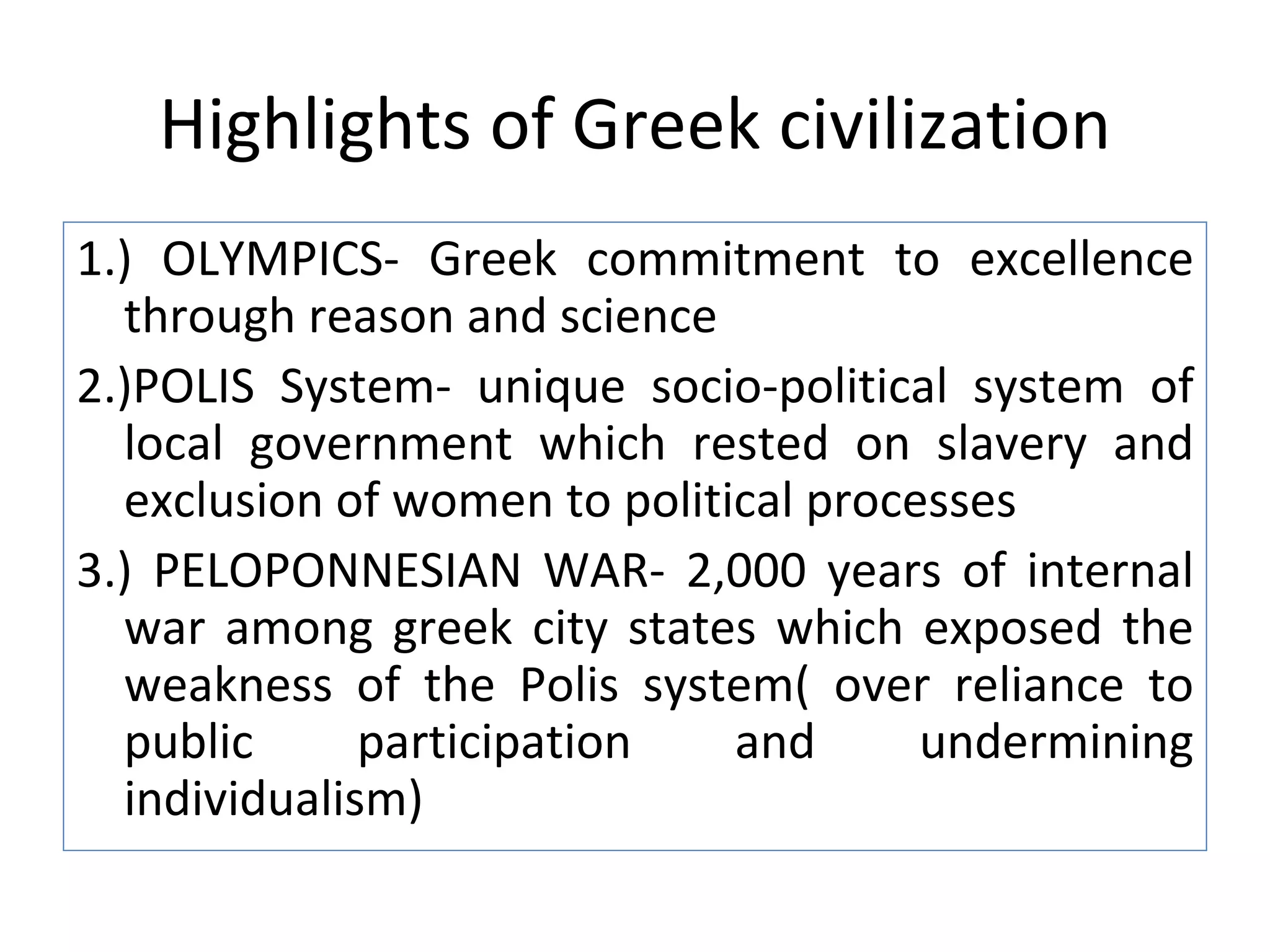 Greece and roman classical tradition | PPT