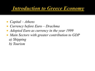 Greece crisis and its impact final ppt | PPTX