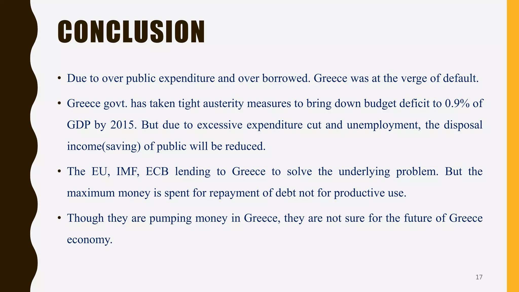 Greece crisis explained | PPTX
