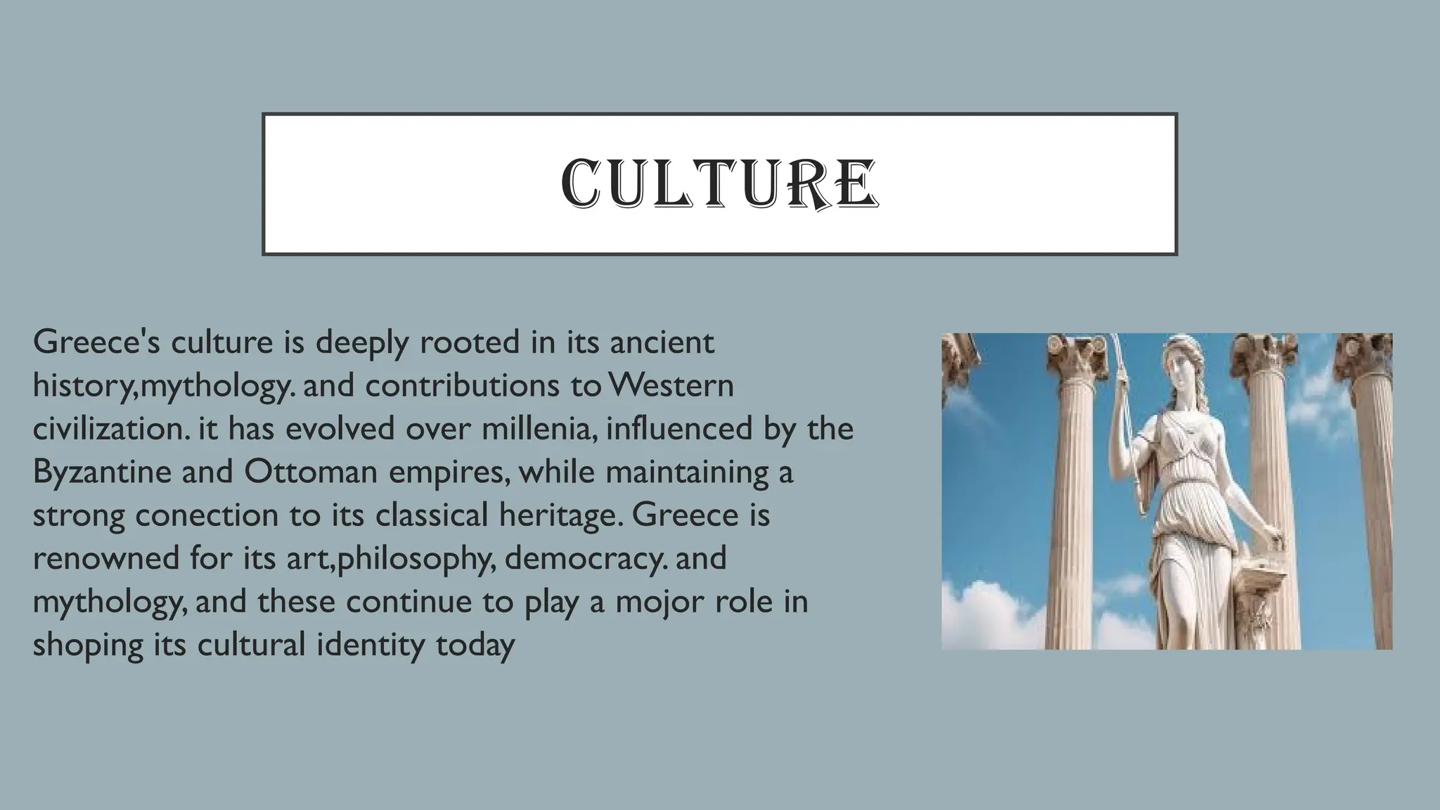 power point about greece , culture and food | PPTX