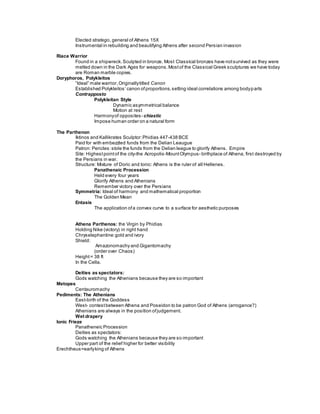 Ancient Greece NOTES de Beaufort | DOC