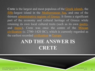 Greece's 20 questions and answers | PPTX