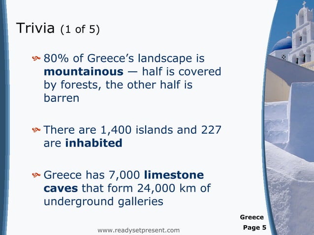 Greece Country PowerPoint Presentation Content | PPT