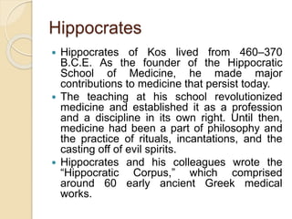 Greece the territory of beginning of practice of healing | PPTX