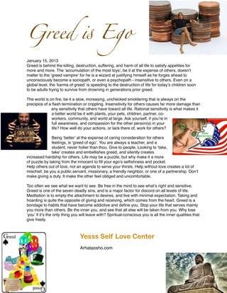Greed is ego | PDF