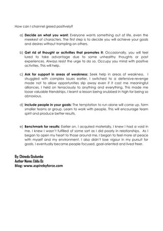 Greed is good | PDF