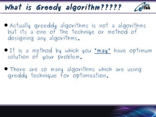 Greedy Algoritham | PPT