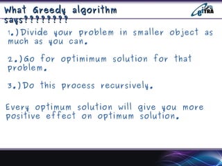 Greedy Algoritham | PPT