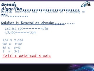 Greedy Algoritham | PPT