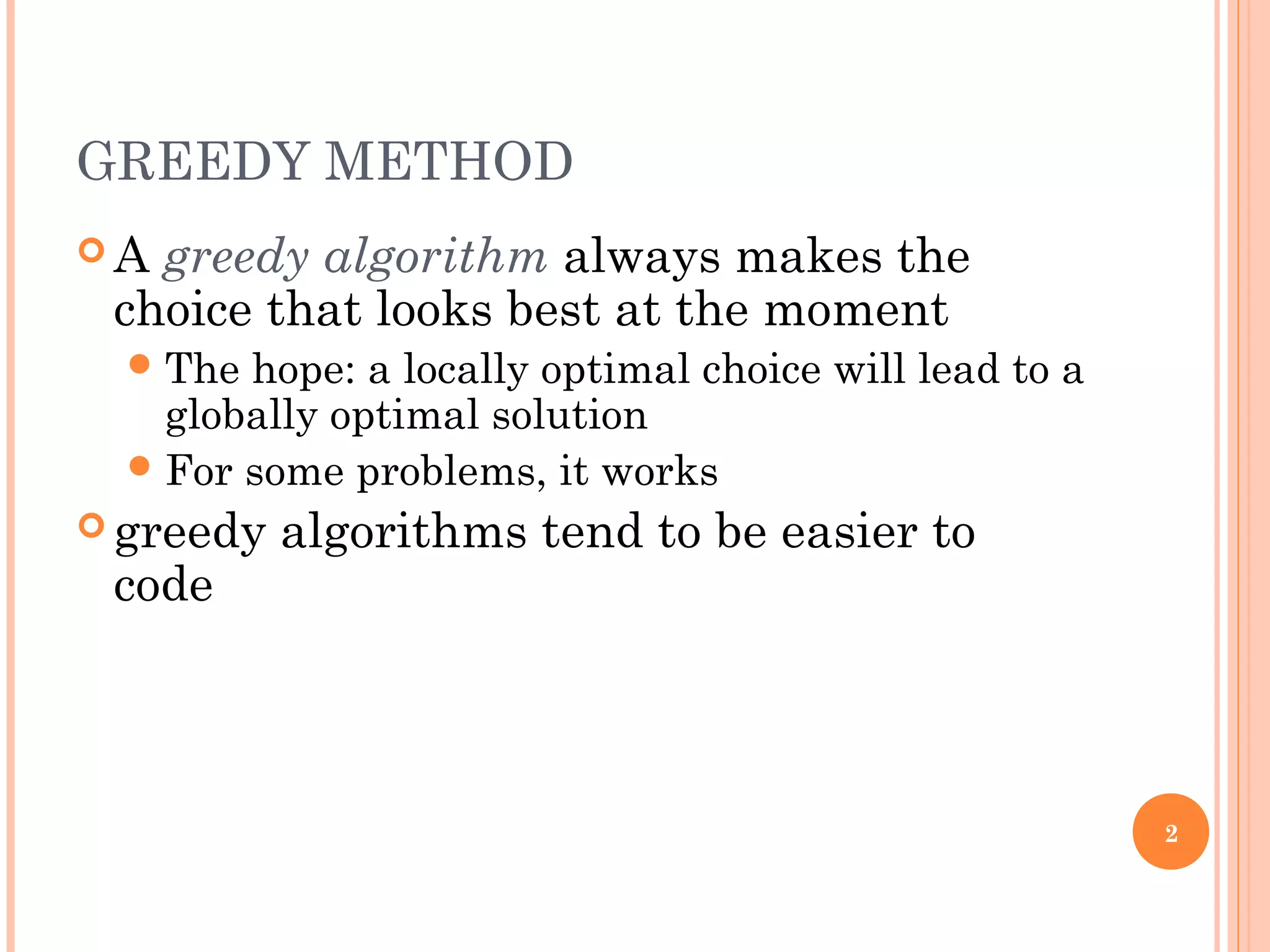Greedy method | PPT