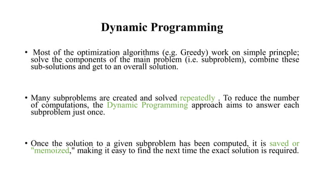 Greedy algorithm for design and analysis | PPTX