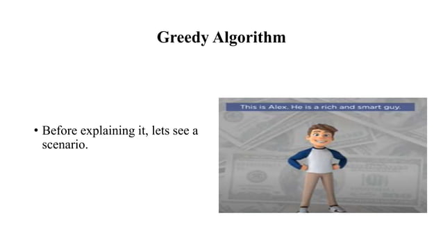 Greedy algorithm for design and analysis | PPT