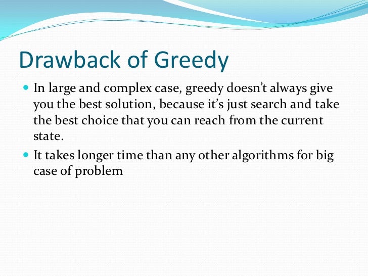 Greedy algorithm