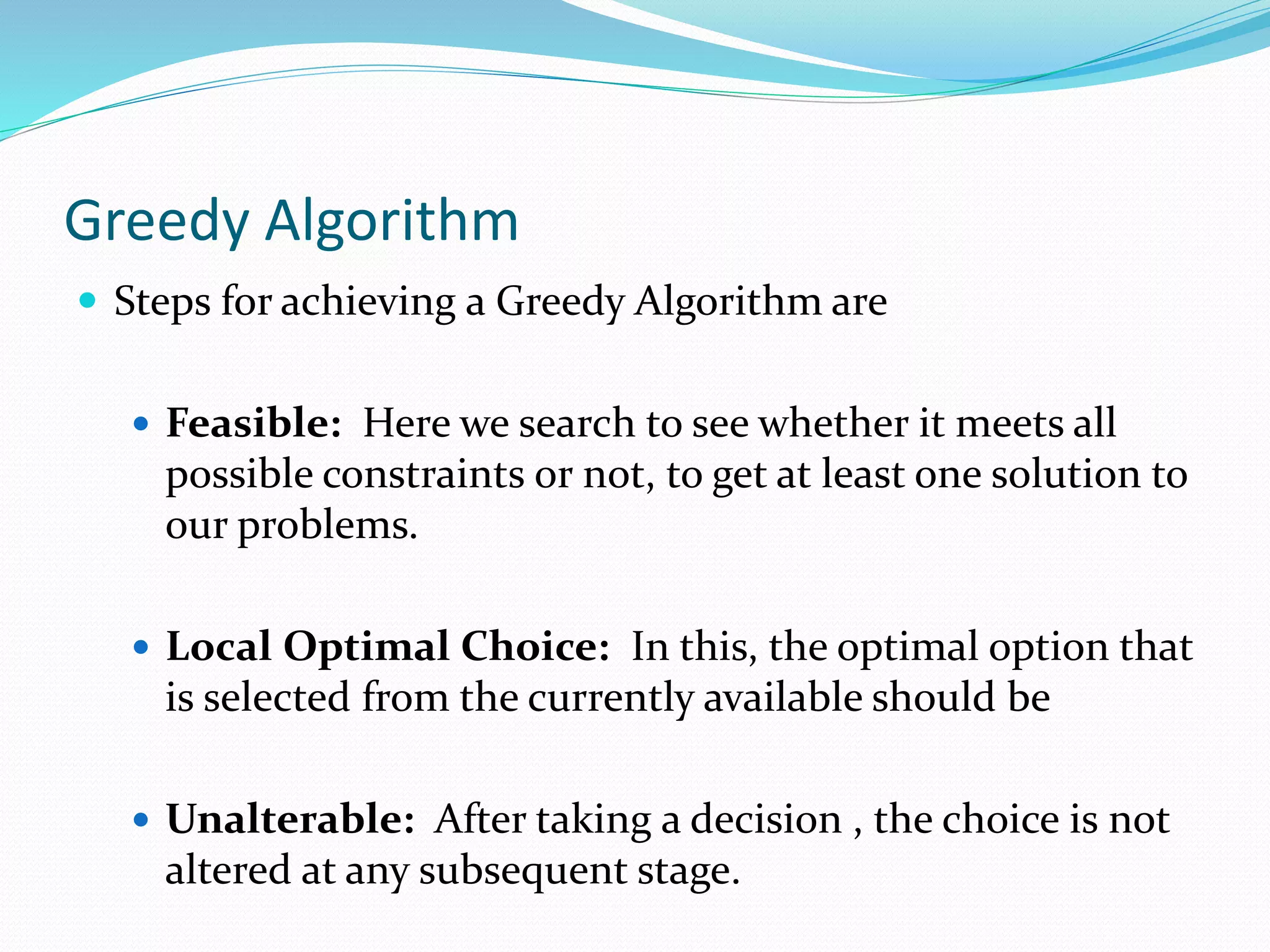 Greedy algorithm | PPT