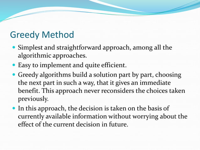 Greedy algorithm | PPT