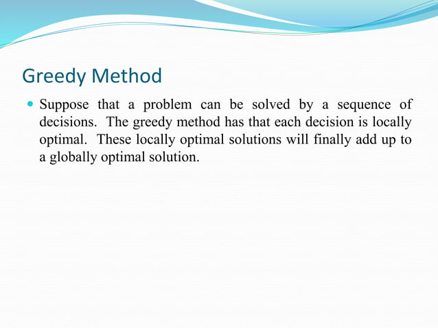 Greedy algorithm | PPT