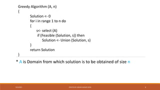 Greedy Algorithm by Jerin | PPT