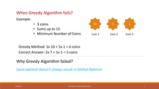 Greedy Algorithm by Jerin | PPT