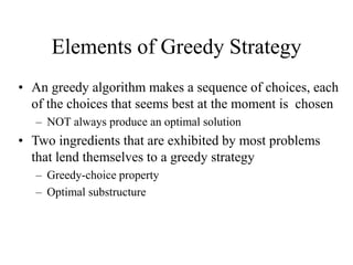 Greedy algorithms | PPT