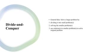Greedy + Divide & Conquer | PPTX
