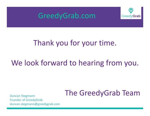 Greedy grab presentation | PPT