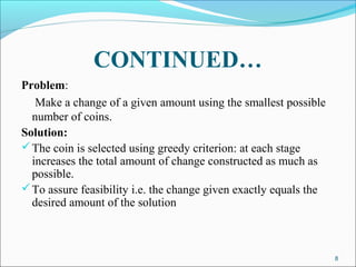 Greedy Algorihm | PPT