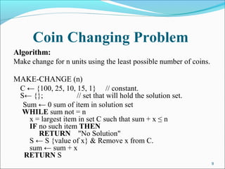 Greedy Algorihm | PPT