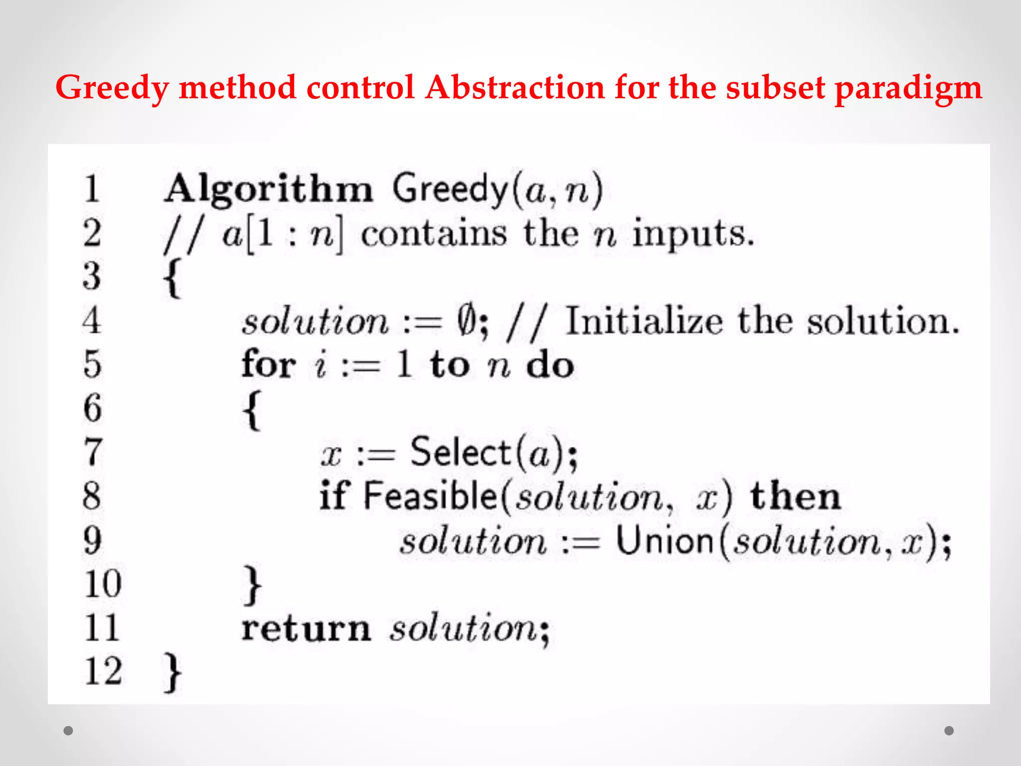 Greedy method | PPTX