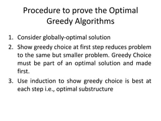 Greedy method class 11 | PPTX