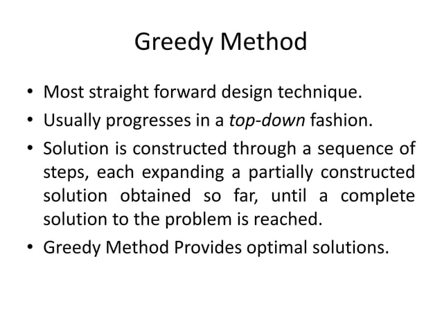 Greedy method class 11 | PPT