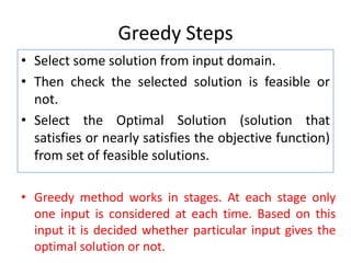 Greedy method class 11 | PPTX