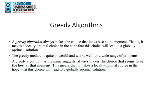 Greedy Method Unit 2design And Analysis Of Algorithmspptx 