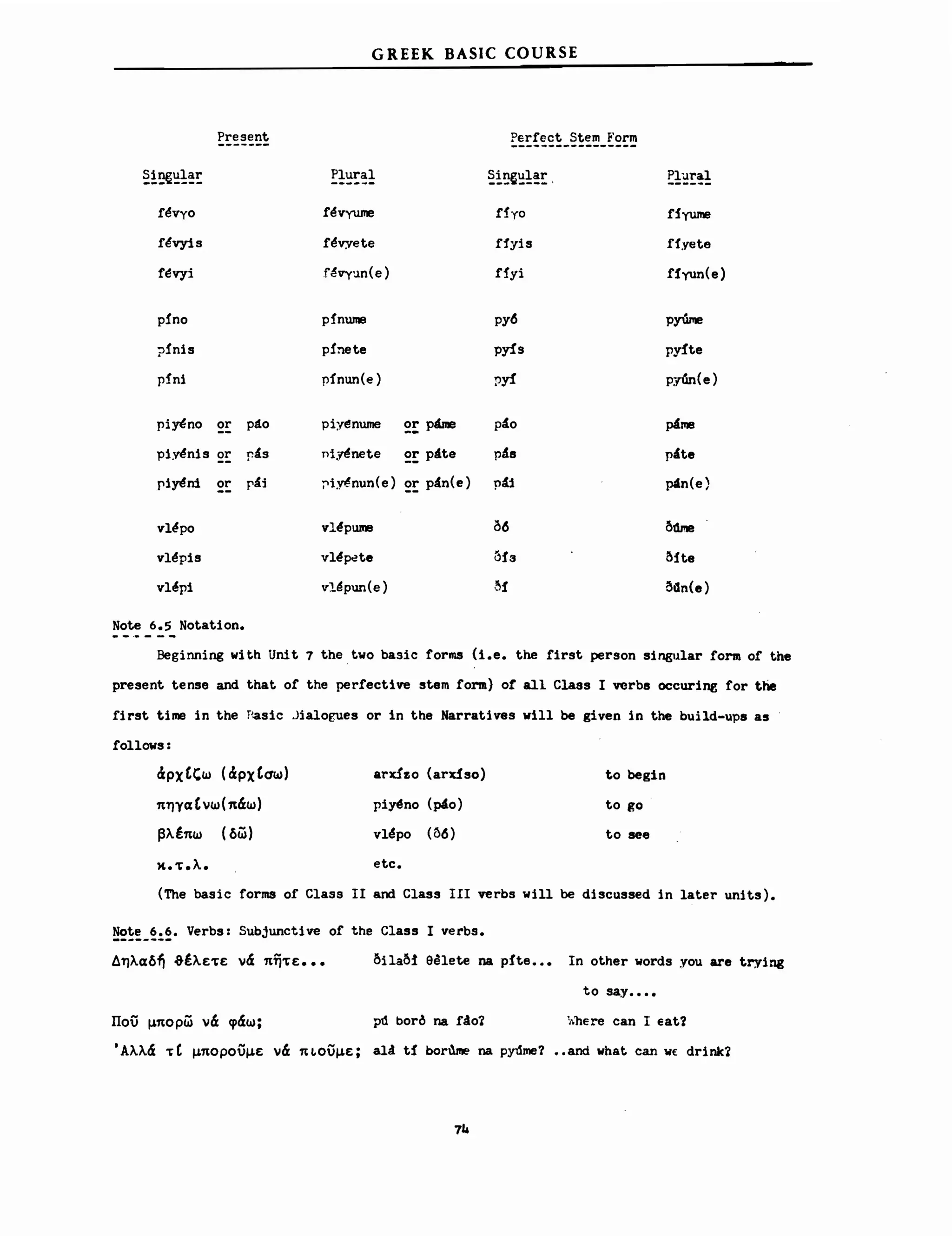 Learn Greek - FSI Basic Course (Part 1) | PDF