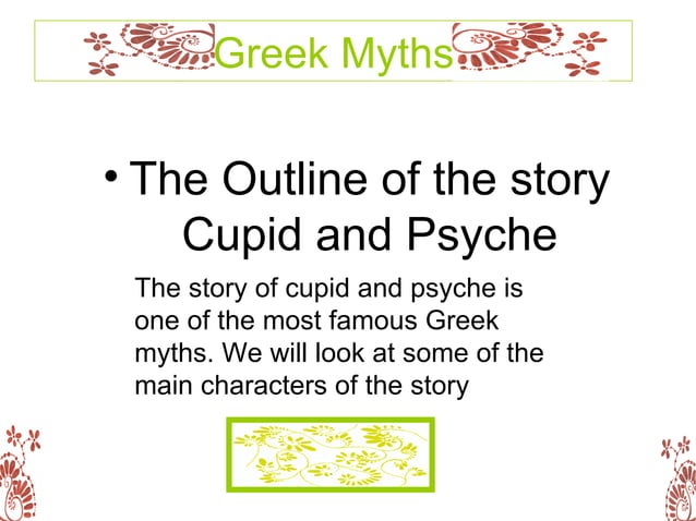 Greek Mythology Cupid And Psyche | PPT