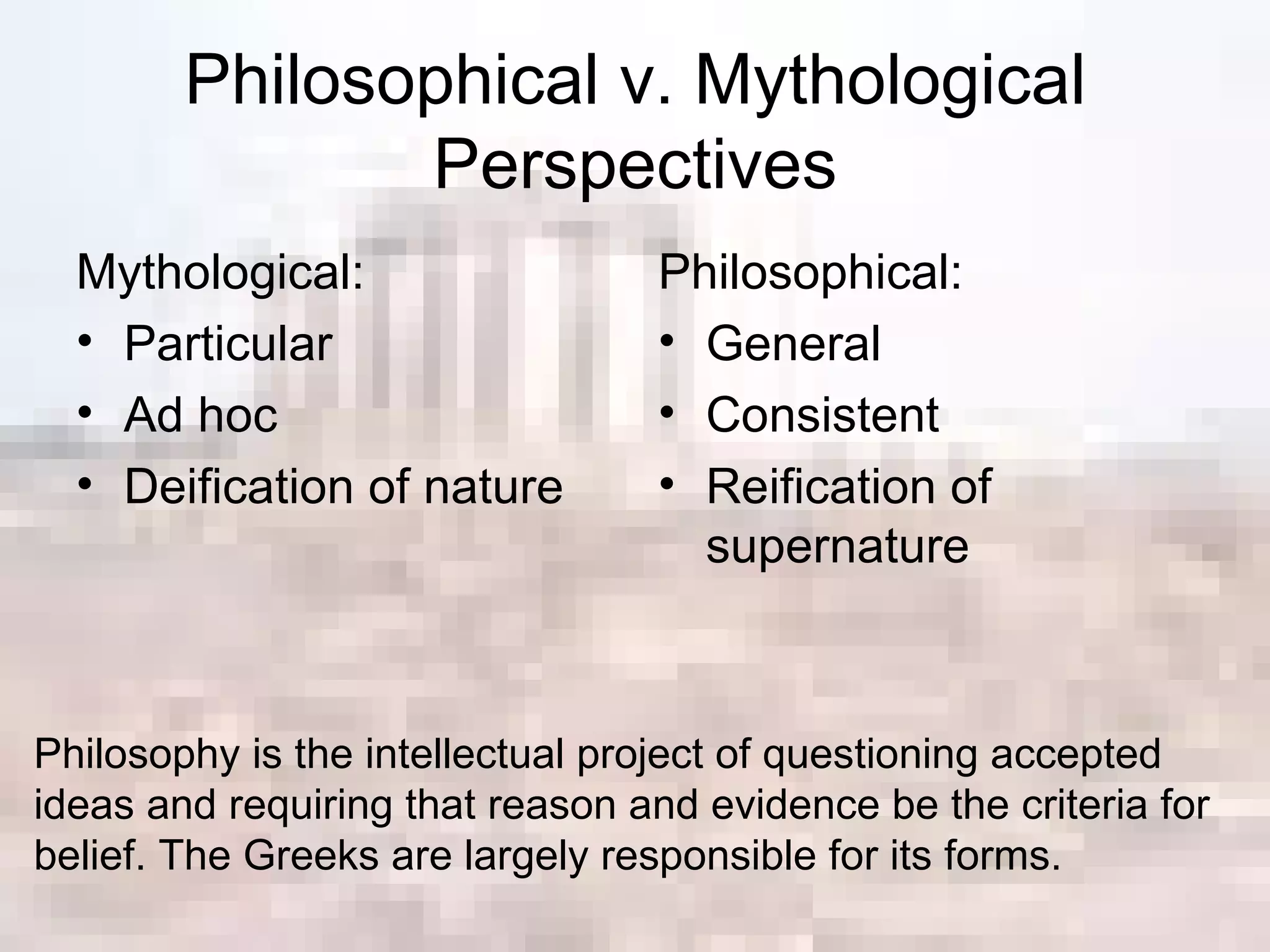 Greek Philosophy and the Hellenistic World | PPT