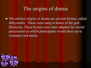 Greek Theatre (Grade 8-Harmony Lesson in ARTS) | PPT