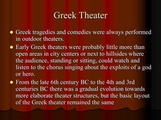 Greek Theatre (Grade 8-Harmony Lesson in ARTS) | PPT
