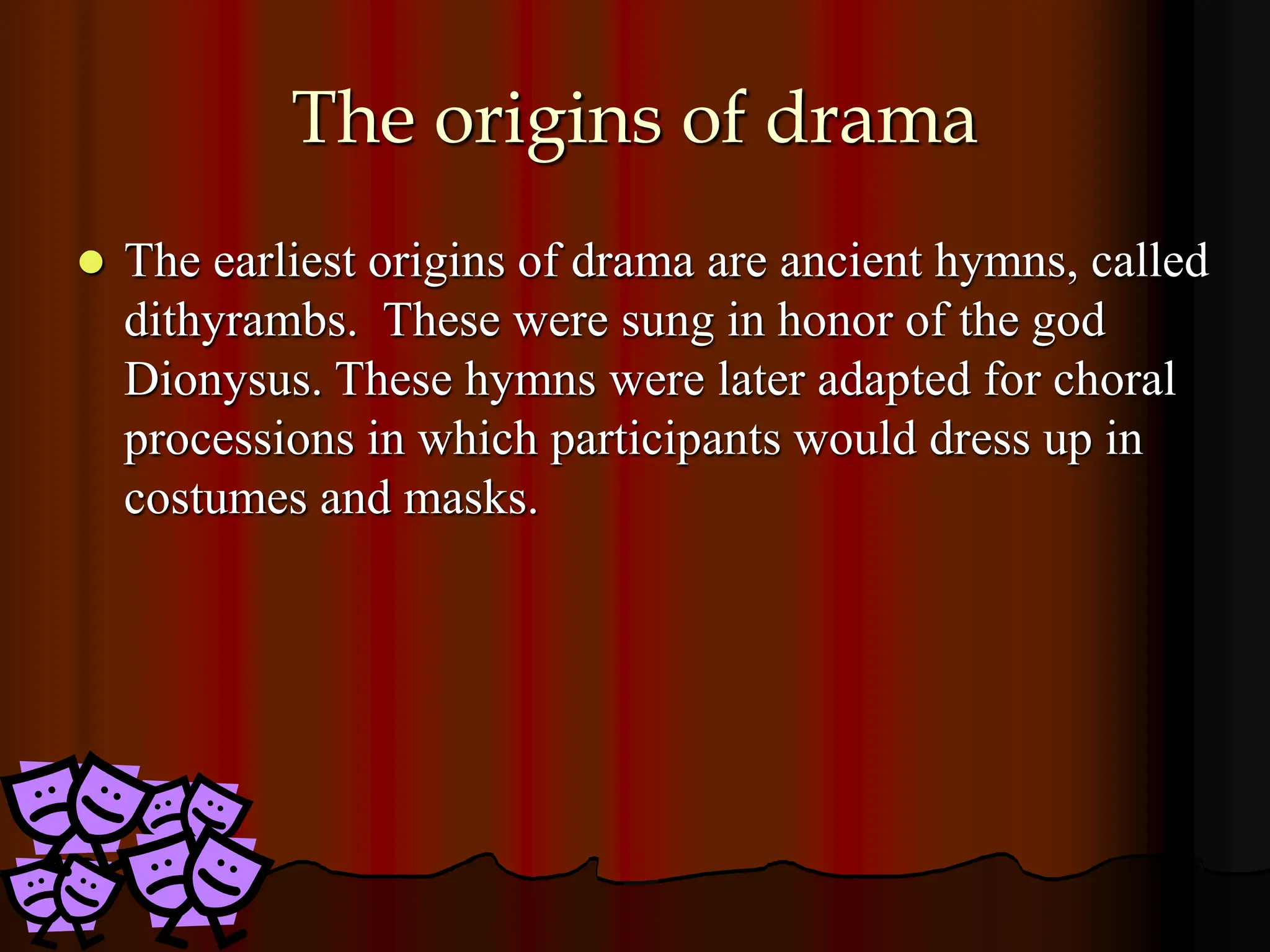 Theatre- Powerpoint Presentation for Grade 9 | PPT