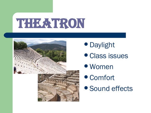 Greek Theatre Powerpoint | PPT
