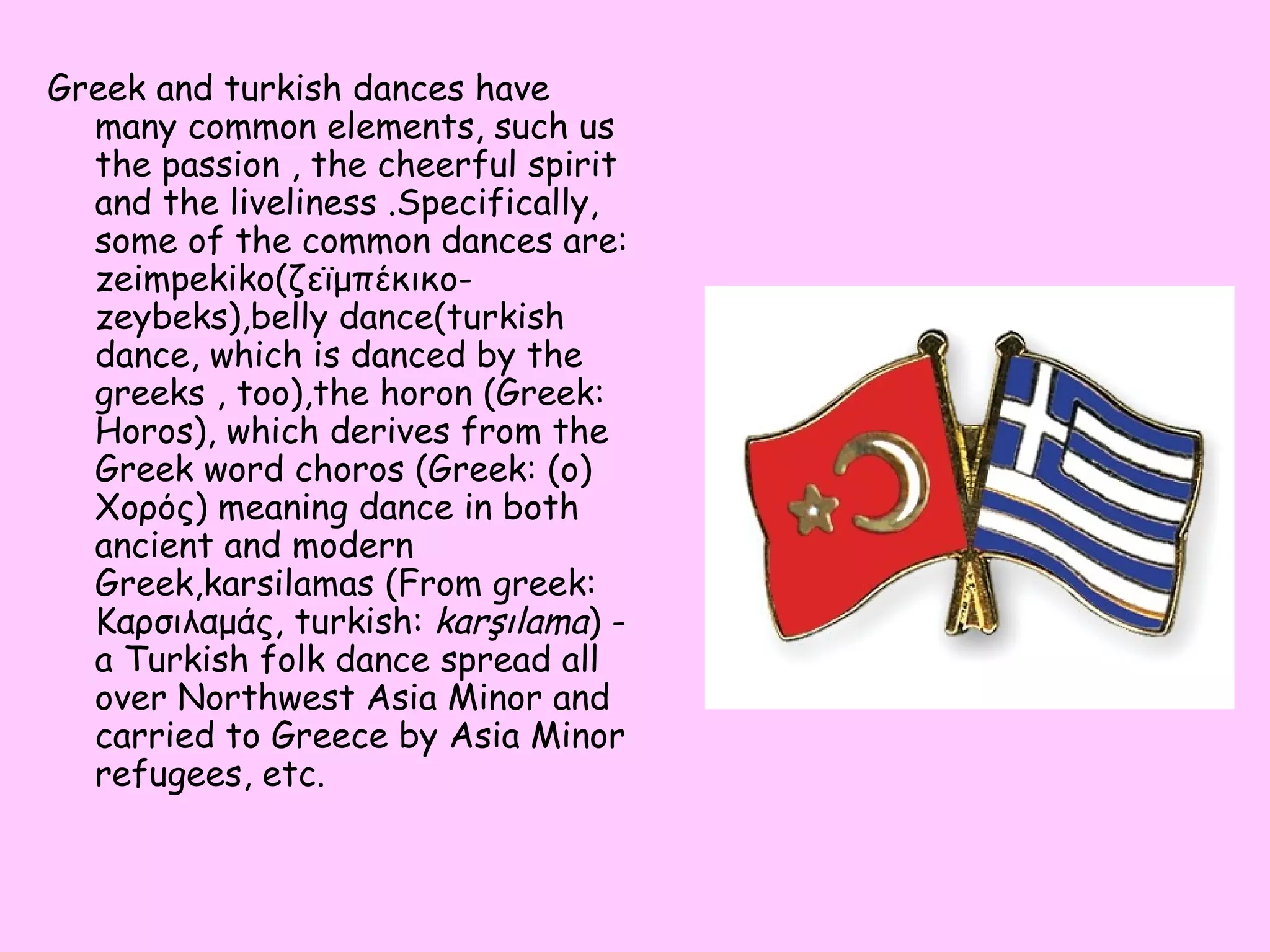 Greek turkish common dances | PPT