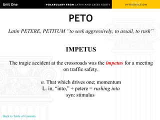 Vocabulary Intro Grade Ten | PPT