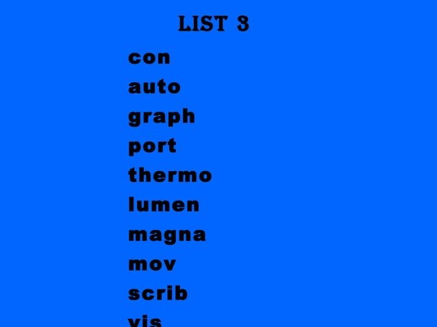 Greek And Latin root & affixes Ppt | PPT