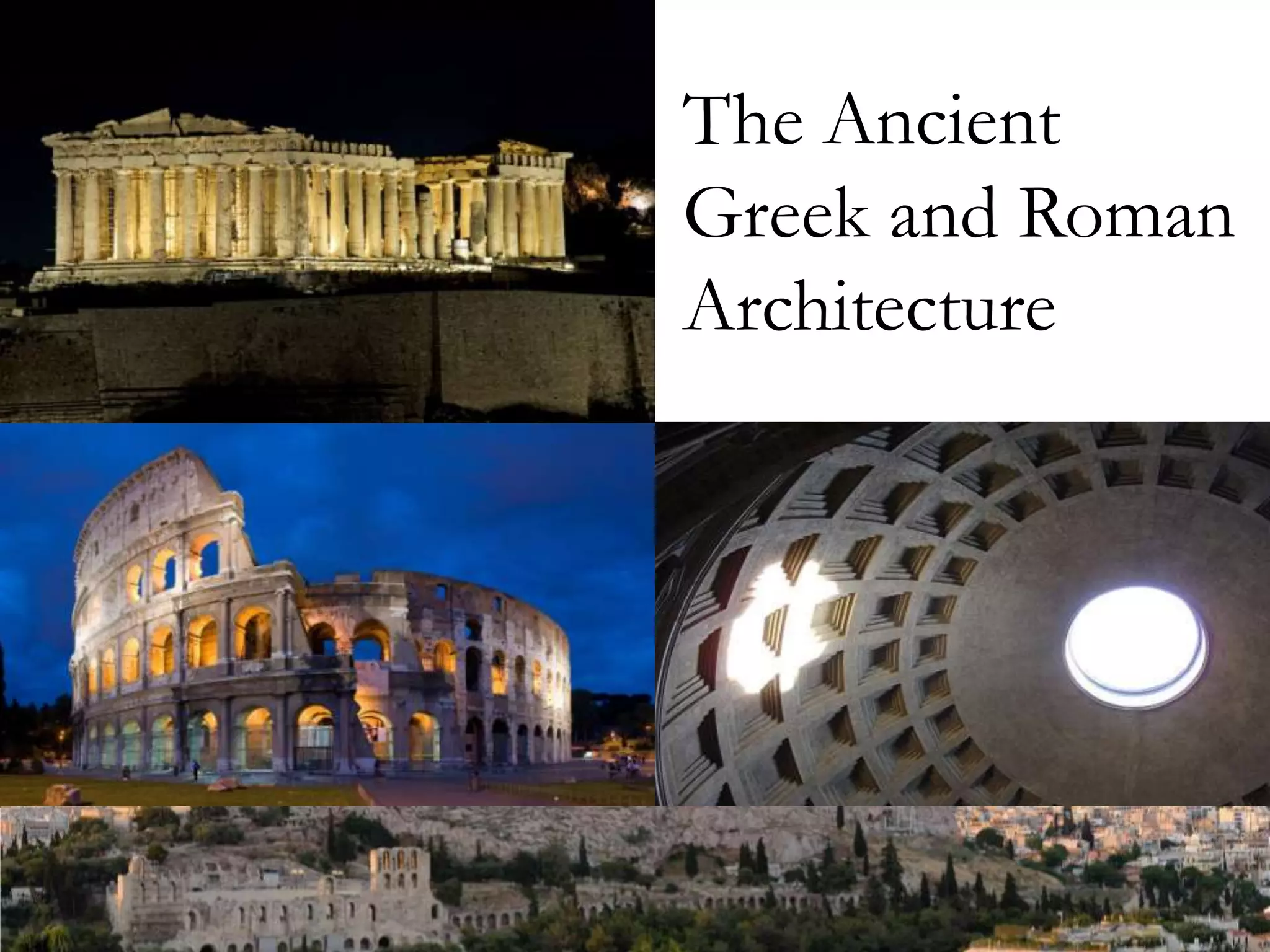 Greek and Roman Architecture | PPTX