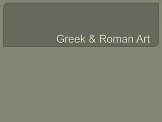 Greek and Roman Art | PPTX