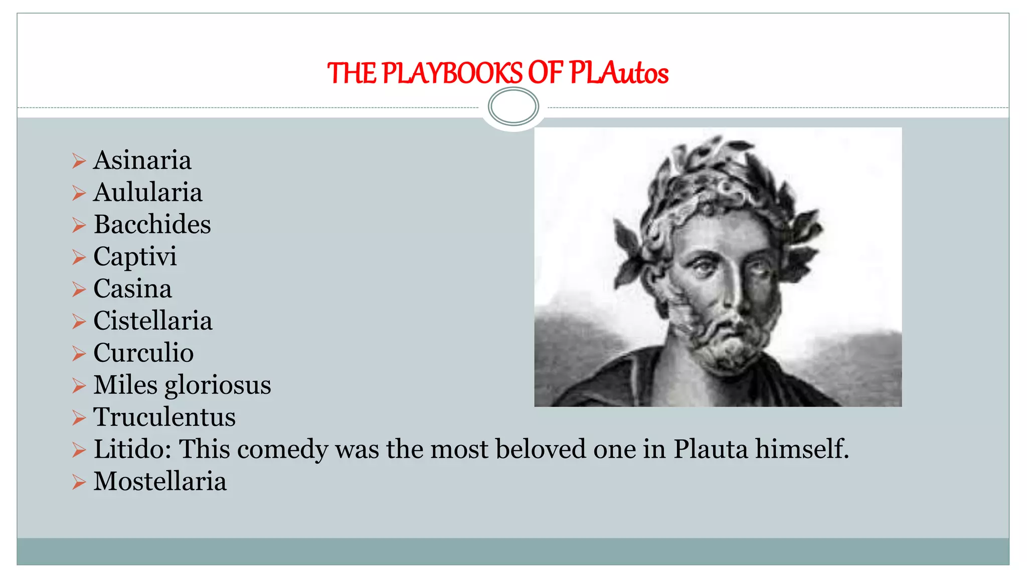 Greek and Roman comedy | PPTX